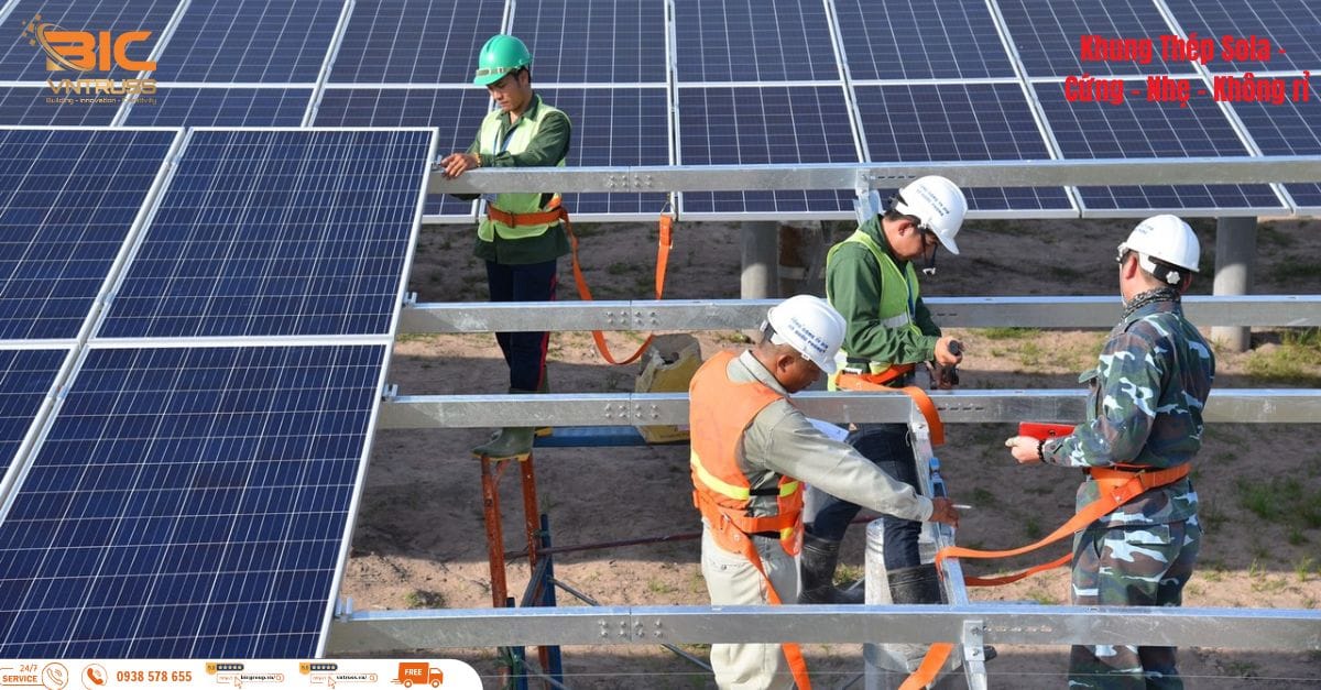 Hệ khung Solar – Nhà Máy Xà Gồ Khung Thép Solar – Hệ Khung Solar cho Dự ...