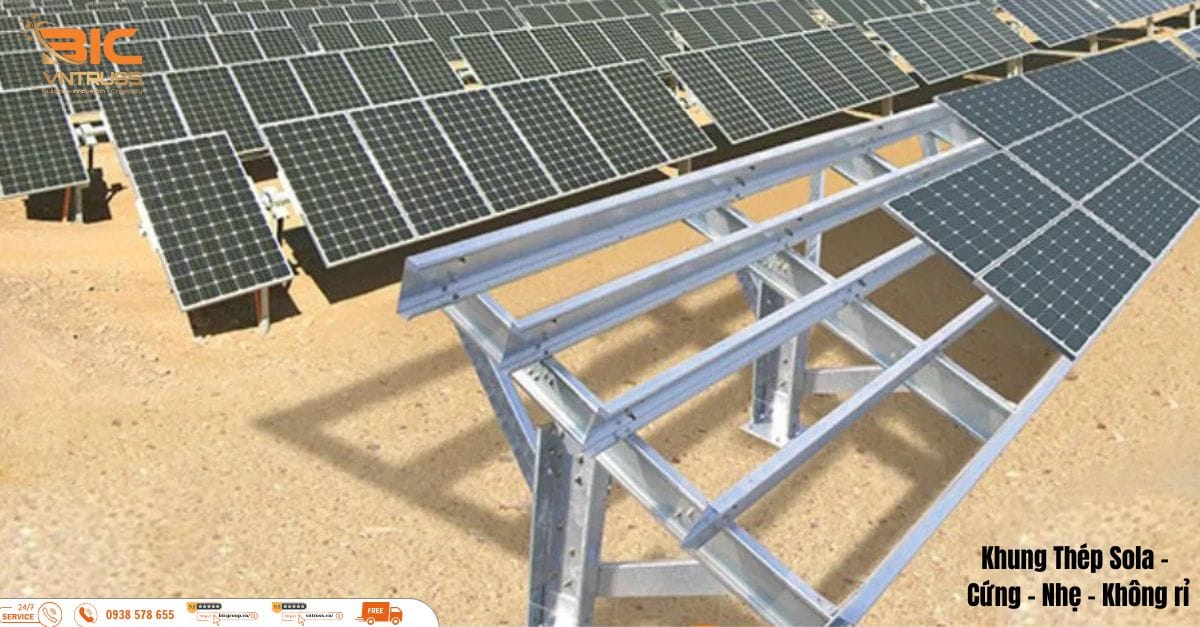 Hệ khung Solar – Nhà Máy Xà Gồ Khung Thép Solar – Hệ Khung Solar cho Dự ...